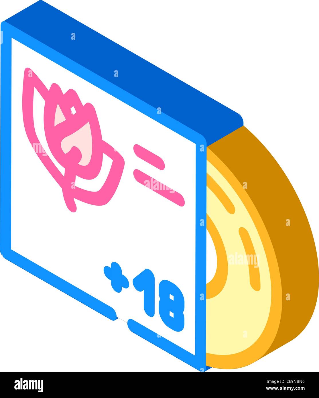 disc vinyl with rap isometric icon vector illustration Stock Vector ...