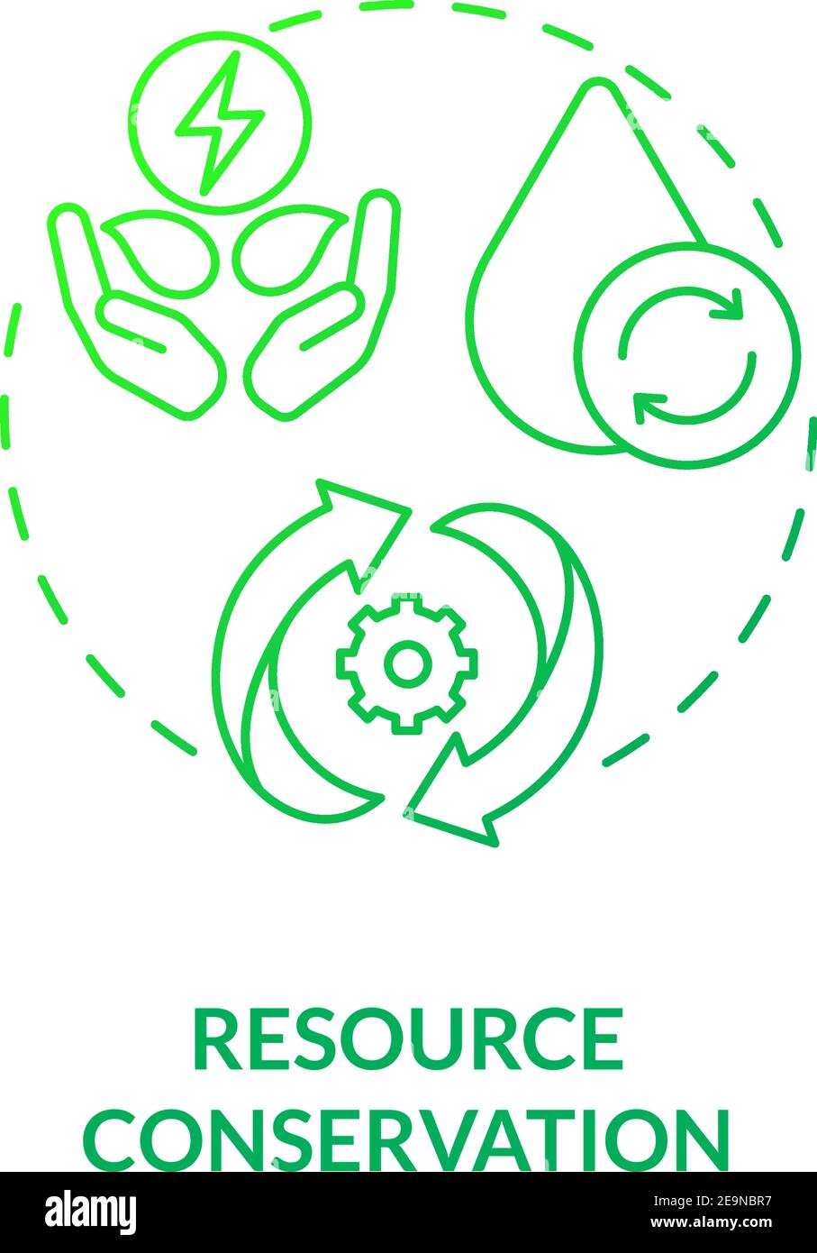 Resource conservation concept icon Stock Vector Image & Art - Alamy