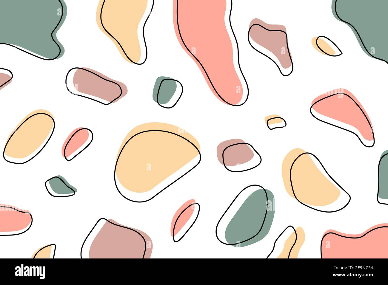 Abstract minimalist art. Decorative background, stains, vector ...