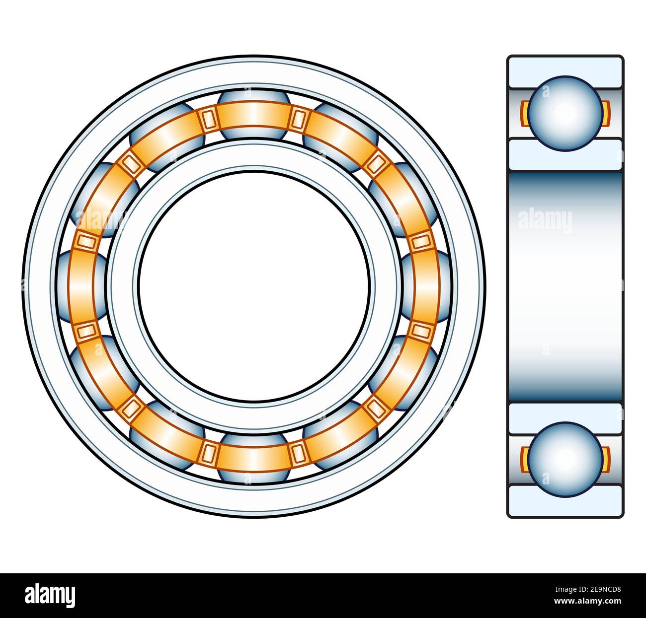 Illustration of the ball bearing design Stock Vector Image & Art - Alamy
