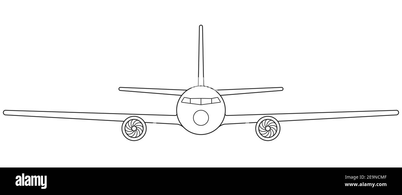 Front view turbine jet Stock Vector Images - Alamy