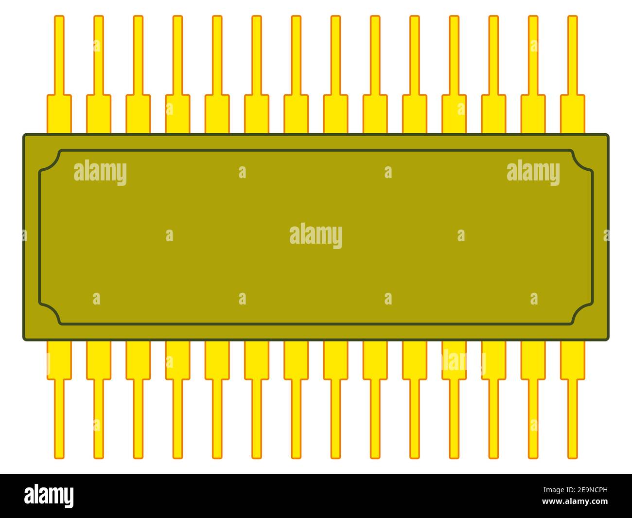 Illustration of the abstract micro chip Stock Vector Image & Art - Alamy