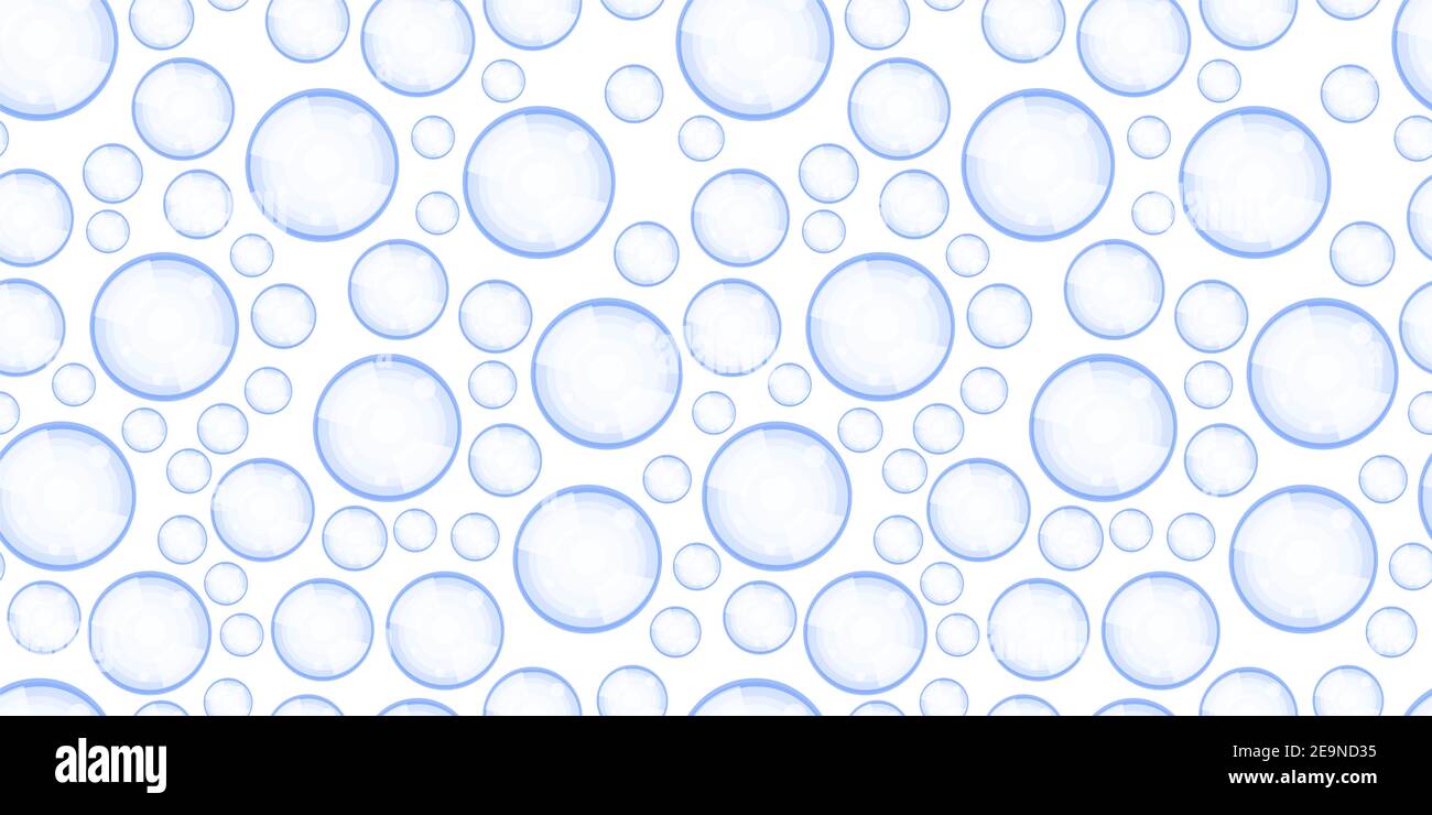 Seamless pattern of the abstract blue bubbles Stock Vector Image & Art ...