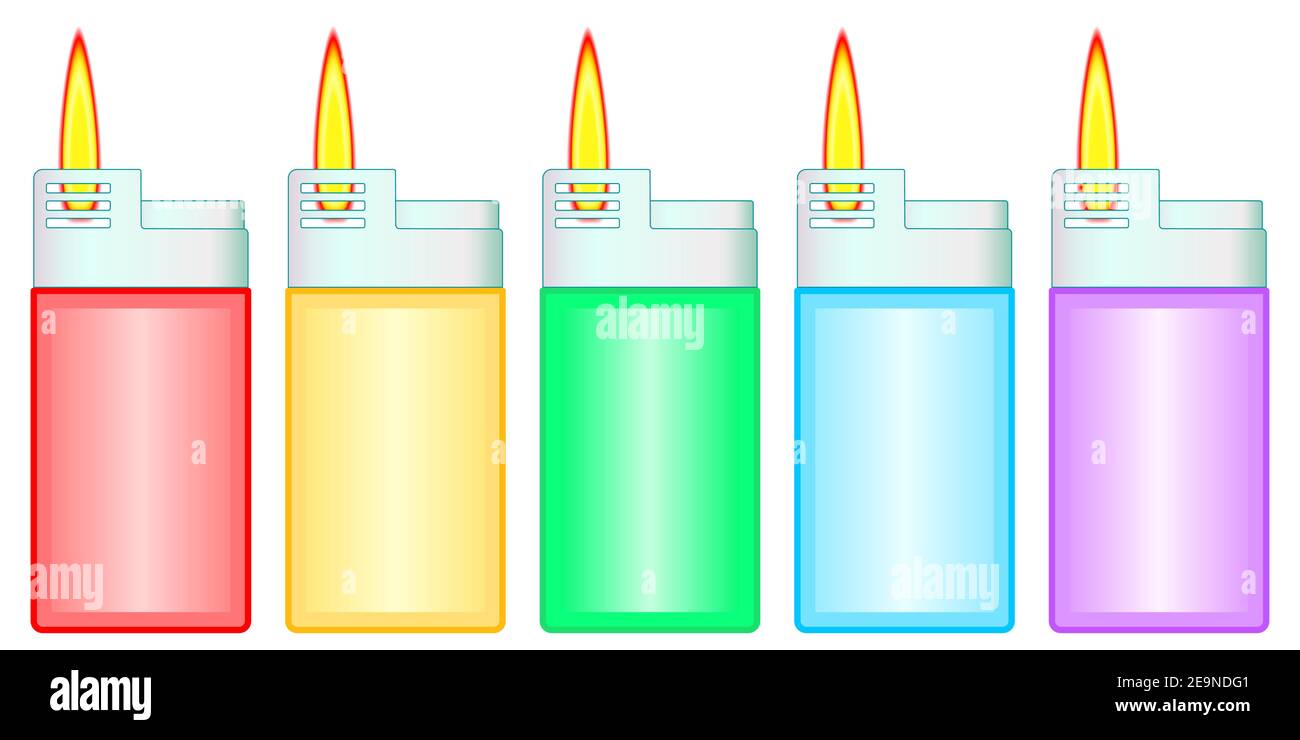 Plastic lighter set tool hi-res stock photography and images - Alamy