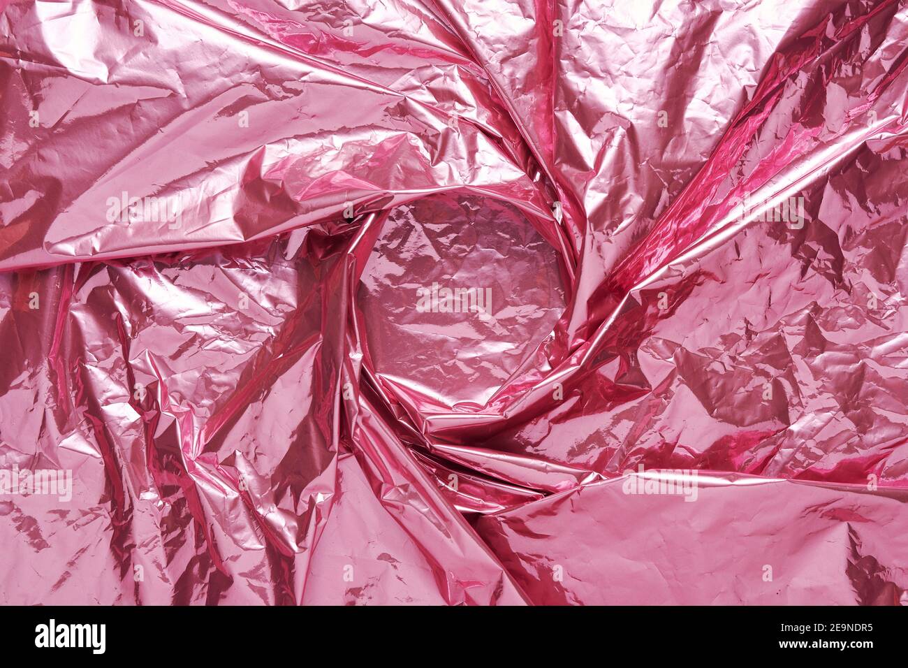 Abstract pink crumpled foil background. Minimal party concept Stock ...