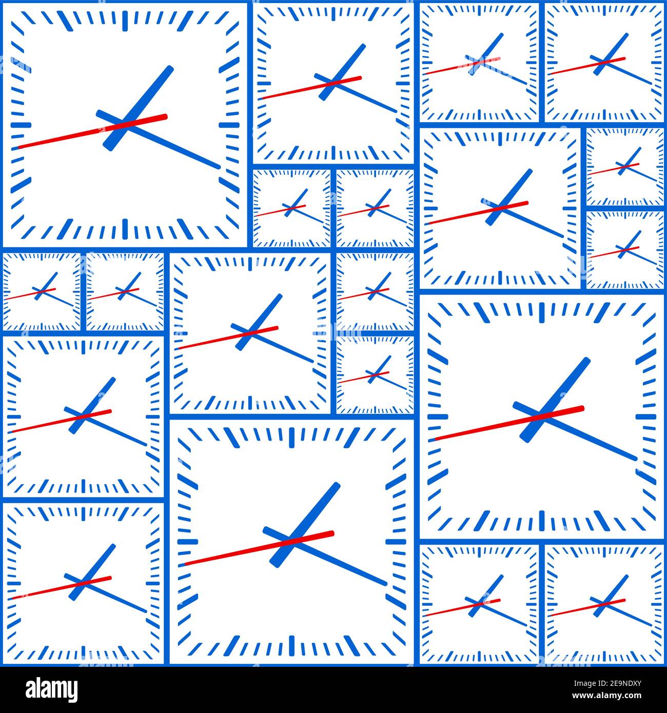 Square clock faces Stock Vector Images - Alamy