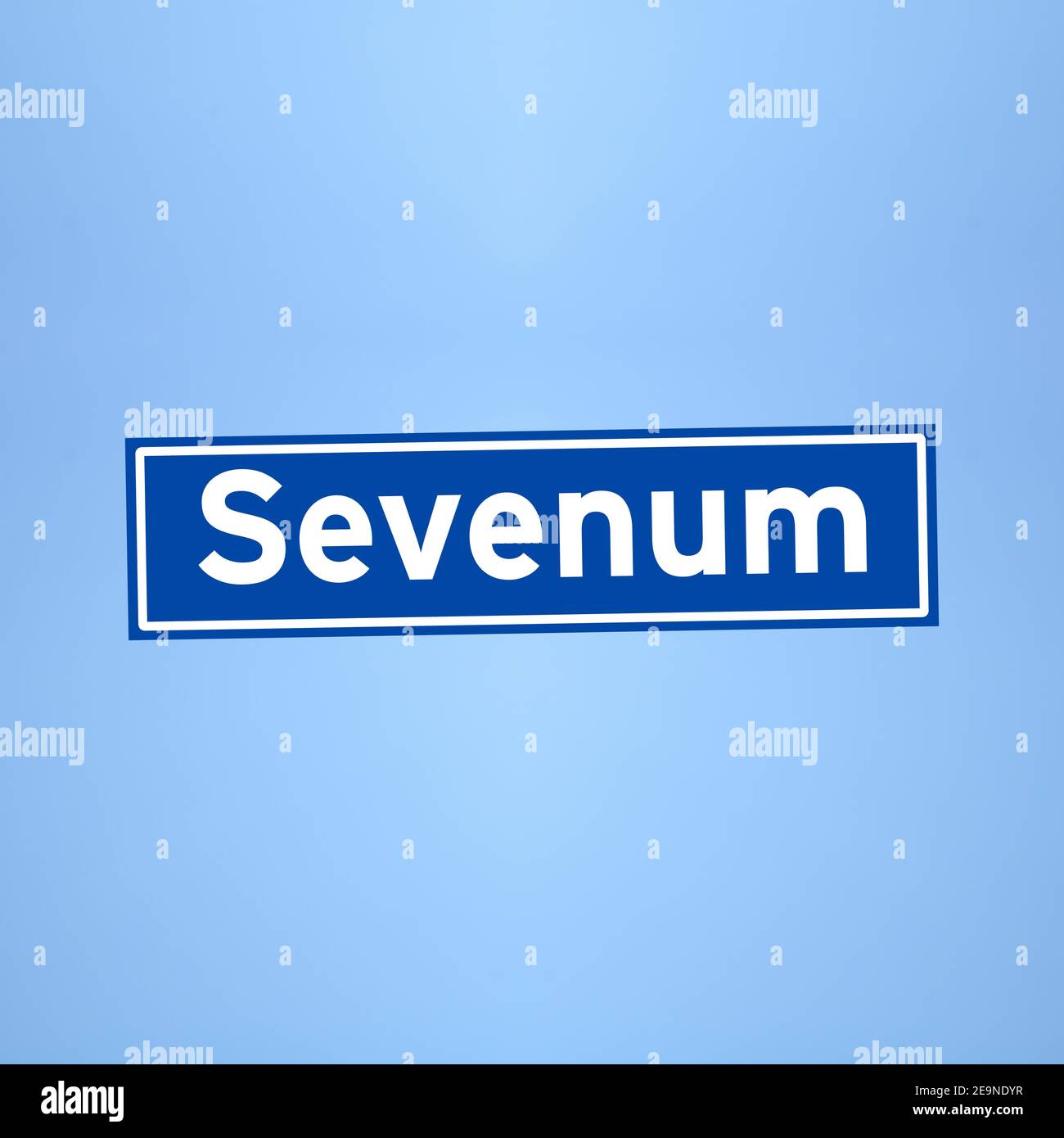 Sevenum place name sign in the Netherlands Stock Photo - Alamy