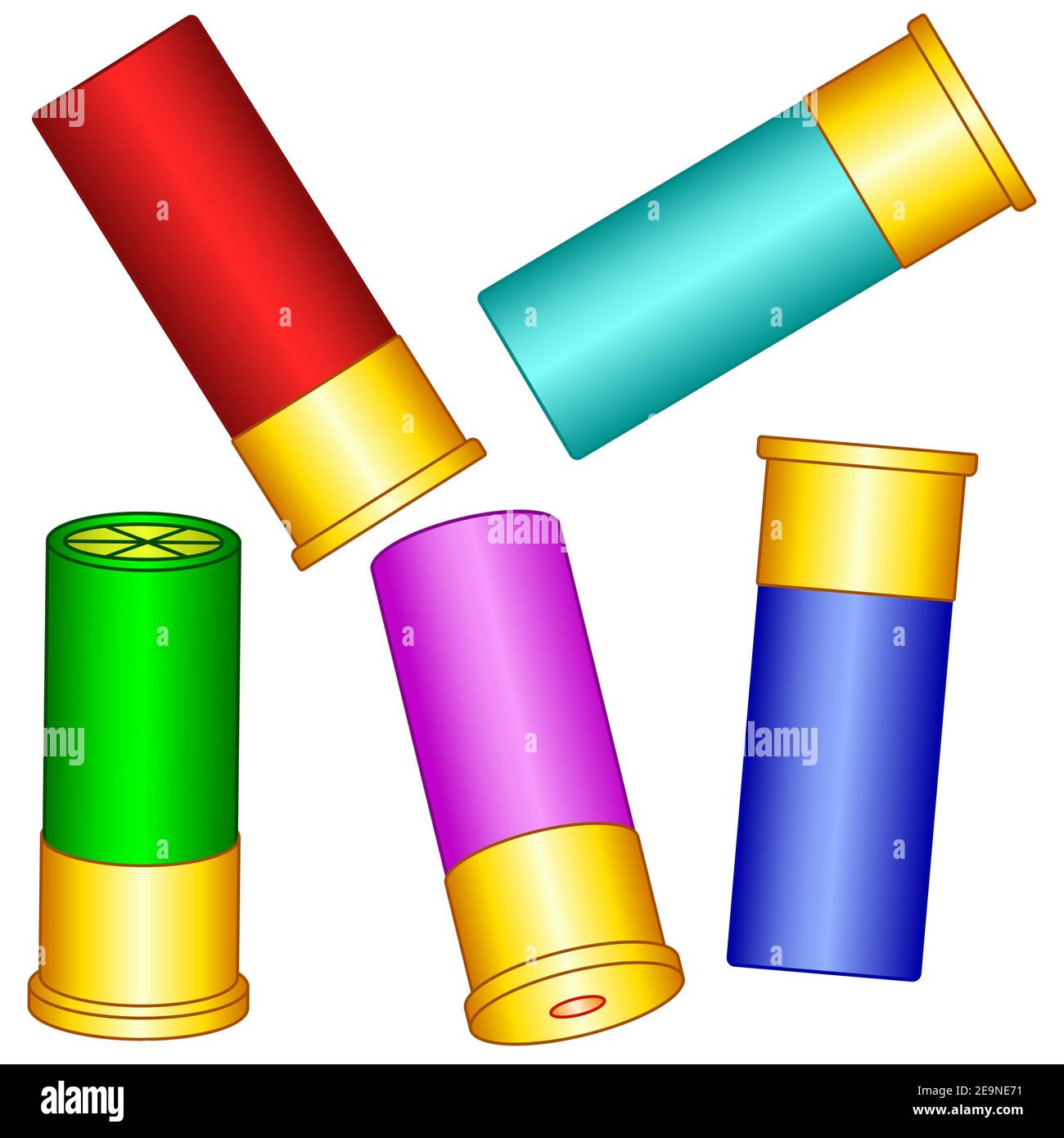 Illustration of the shotgun shell set Stock Vector Image & Art - Alamy