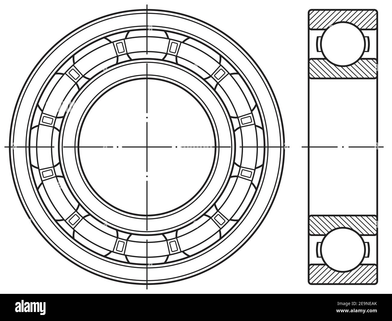 Bearing wheel Stock Vector Images - Alamy