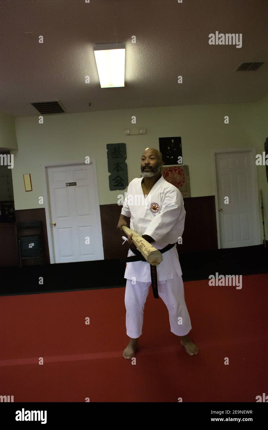 This action photo is of my son and his classmates in a Karate class ...