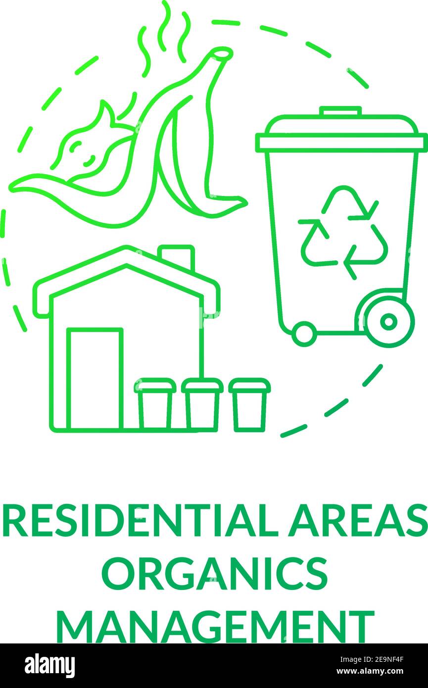 Residential areas organics management concept icon Stock Vector Image ...