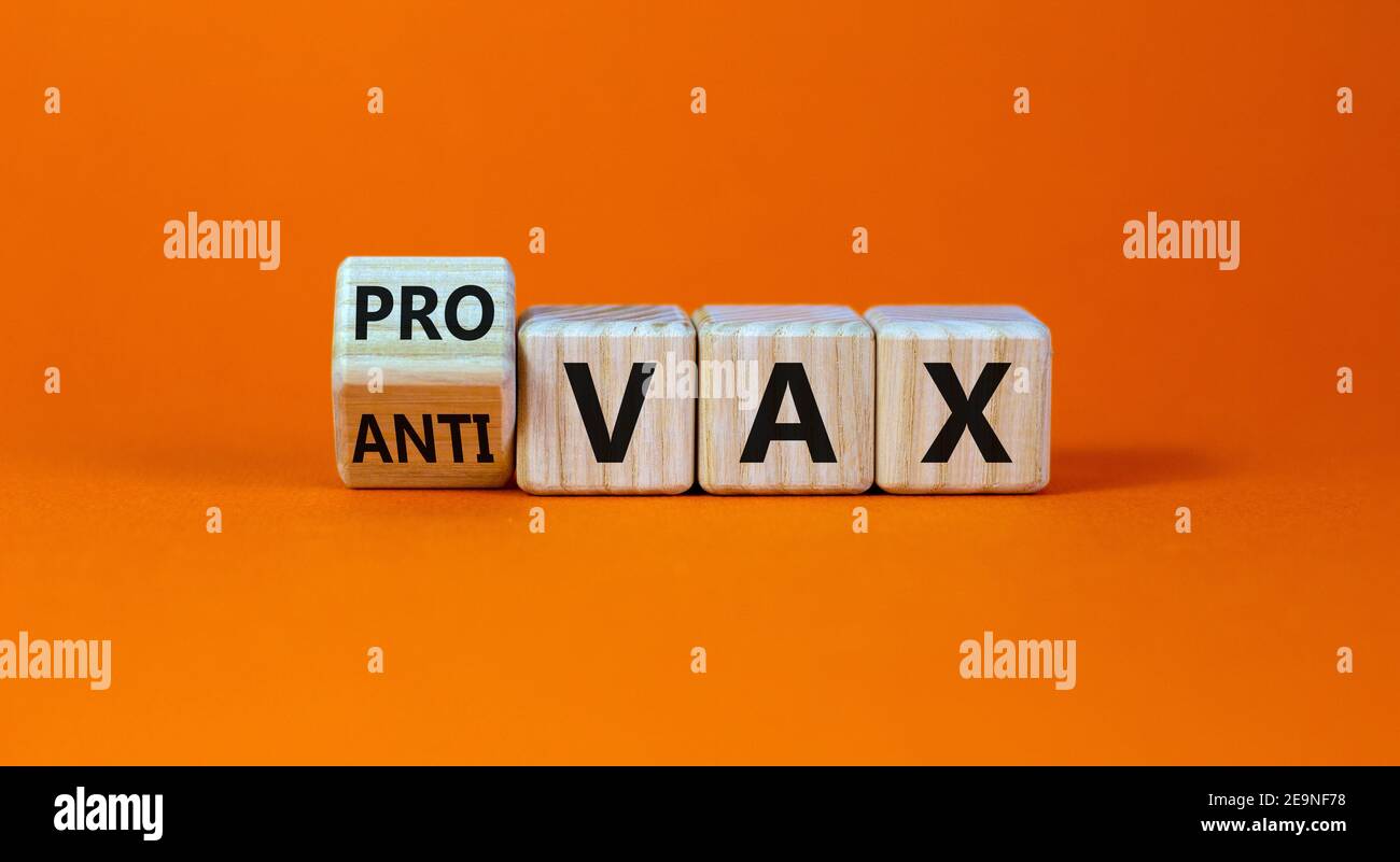 Pro-vax or anti-vax symbol. Turned a cube, changed words 'anti-vax' to ...