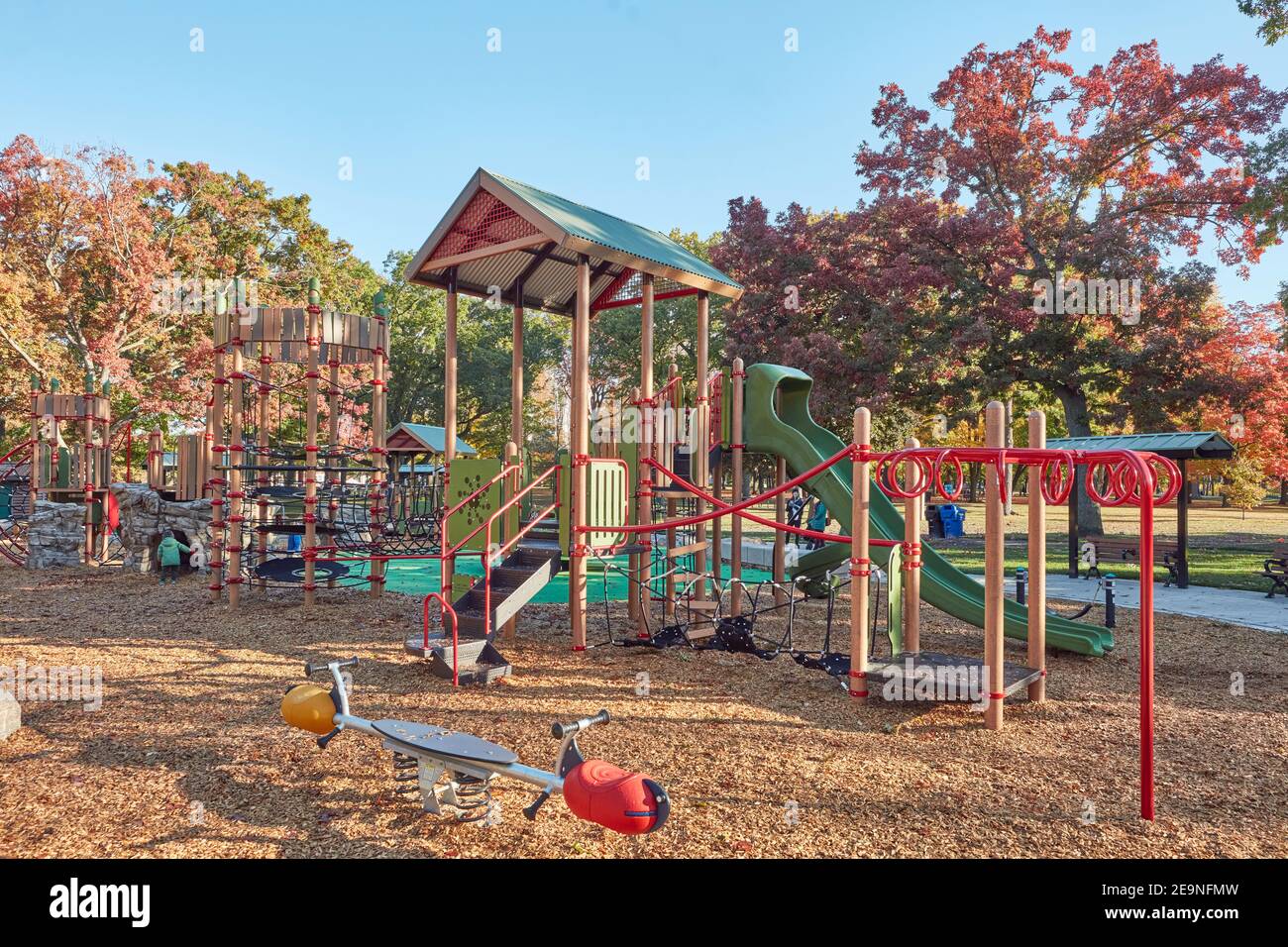 High Park waterplay and childrens playground Stock Photo - Alamy