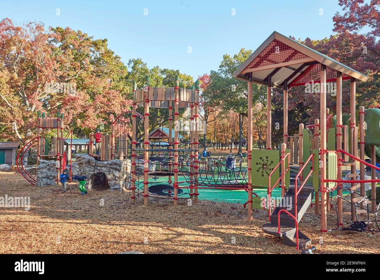 High Park waterplay and childrens playground Stock Photo - Alamy