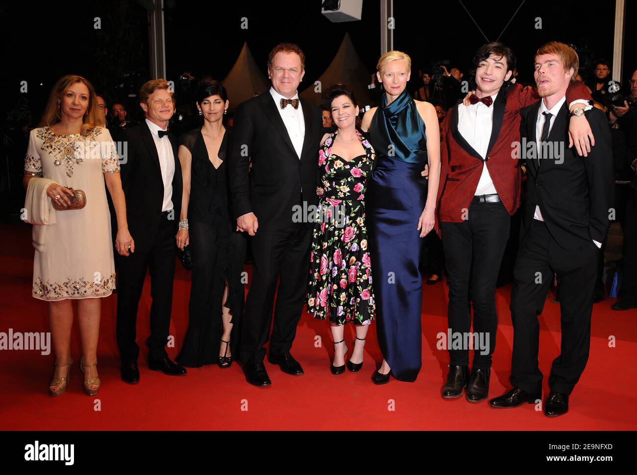 Director Lynne Ramsay and the cast arriving for the screening of 'We ...
