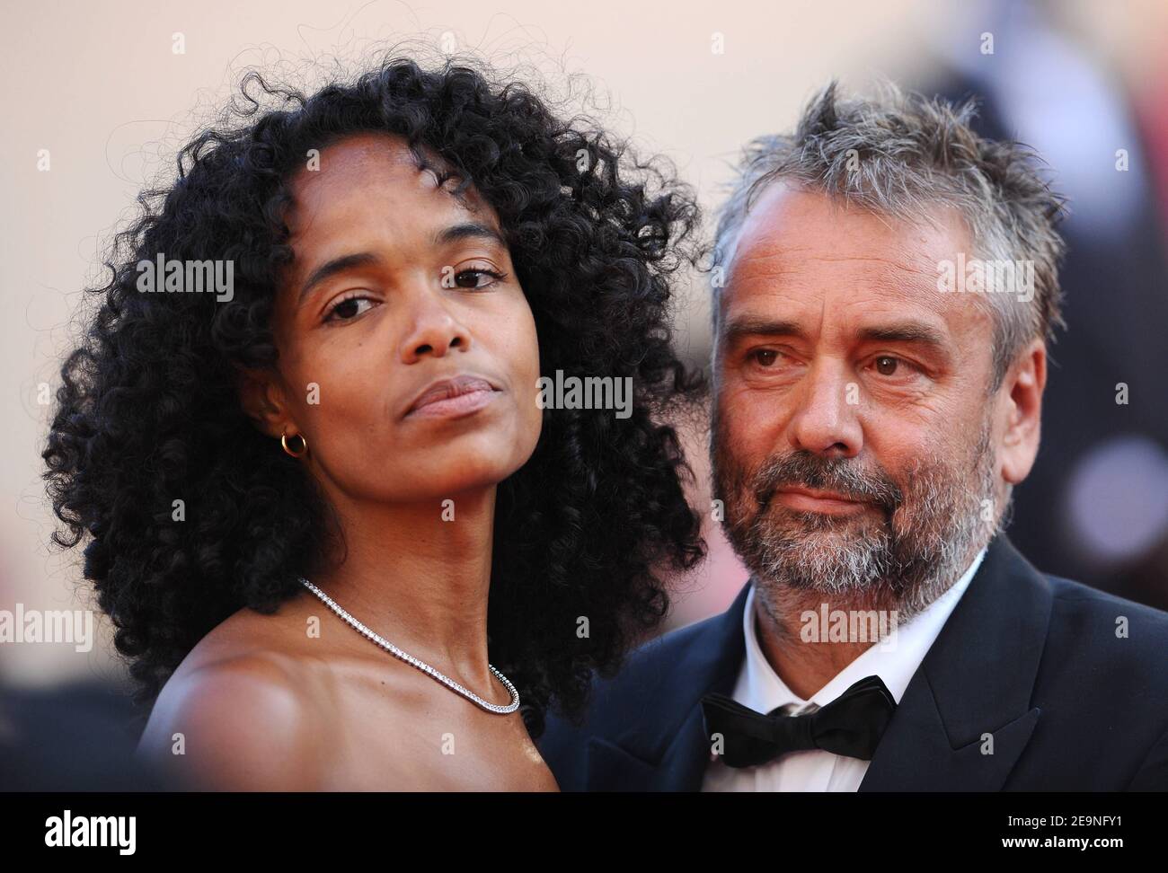 Luc Besson and Virginie Silla arriving for the screening of the film ...