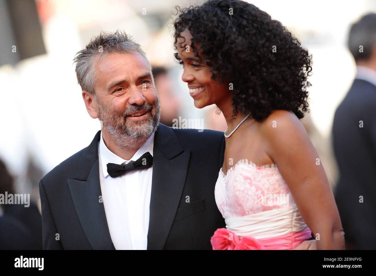 Luc Besson and Virginie Silla arriving for the screening of the film ...