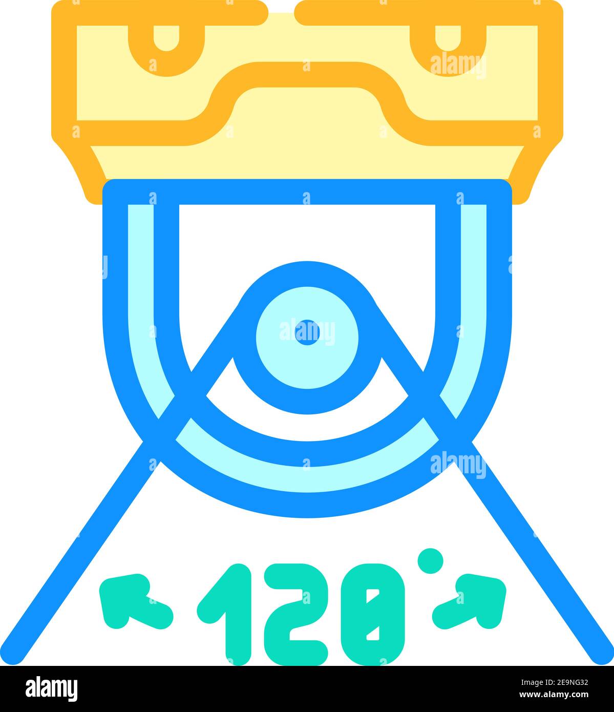 viewing angle camera color icon vector illustration Stock Vector Image ...