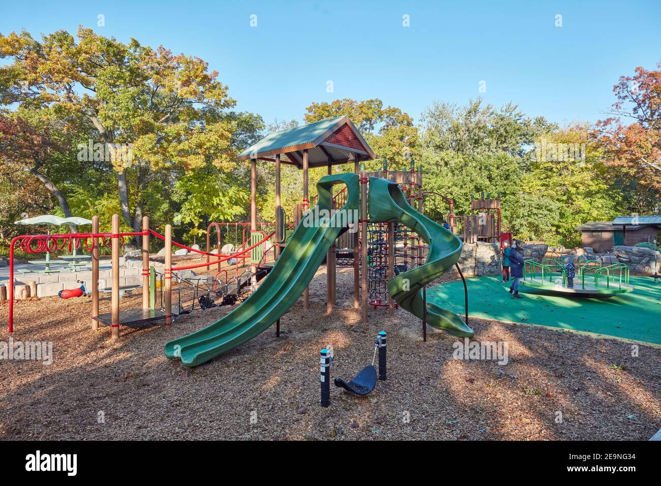 High Park waterplay and childrens playground Stock Photo - Alamy