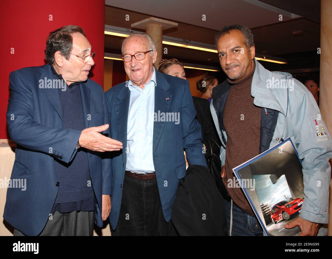 Director Robert Hossein, author Alain Decaux and comedian Pascal ...