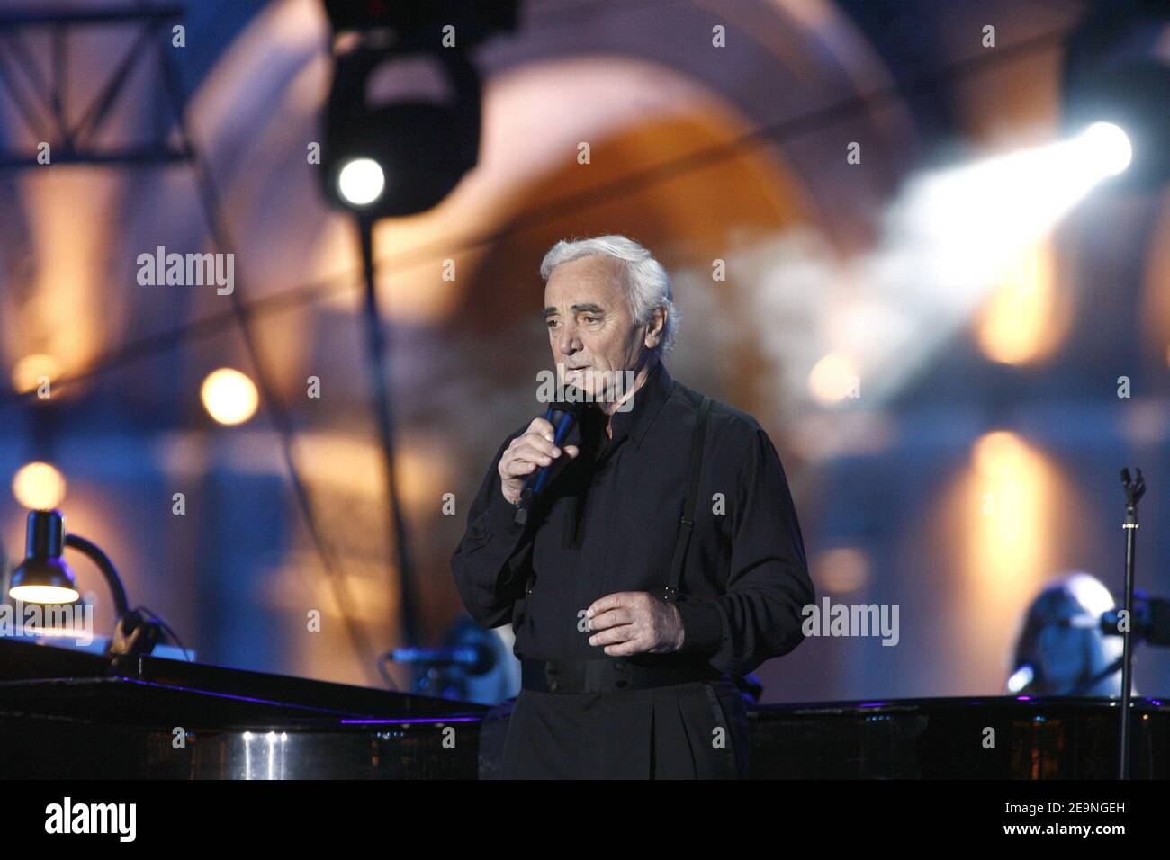 Singer Charles Aznavour live in concert in Yerevan, Armenia, September ...