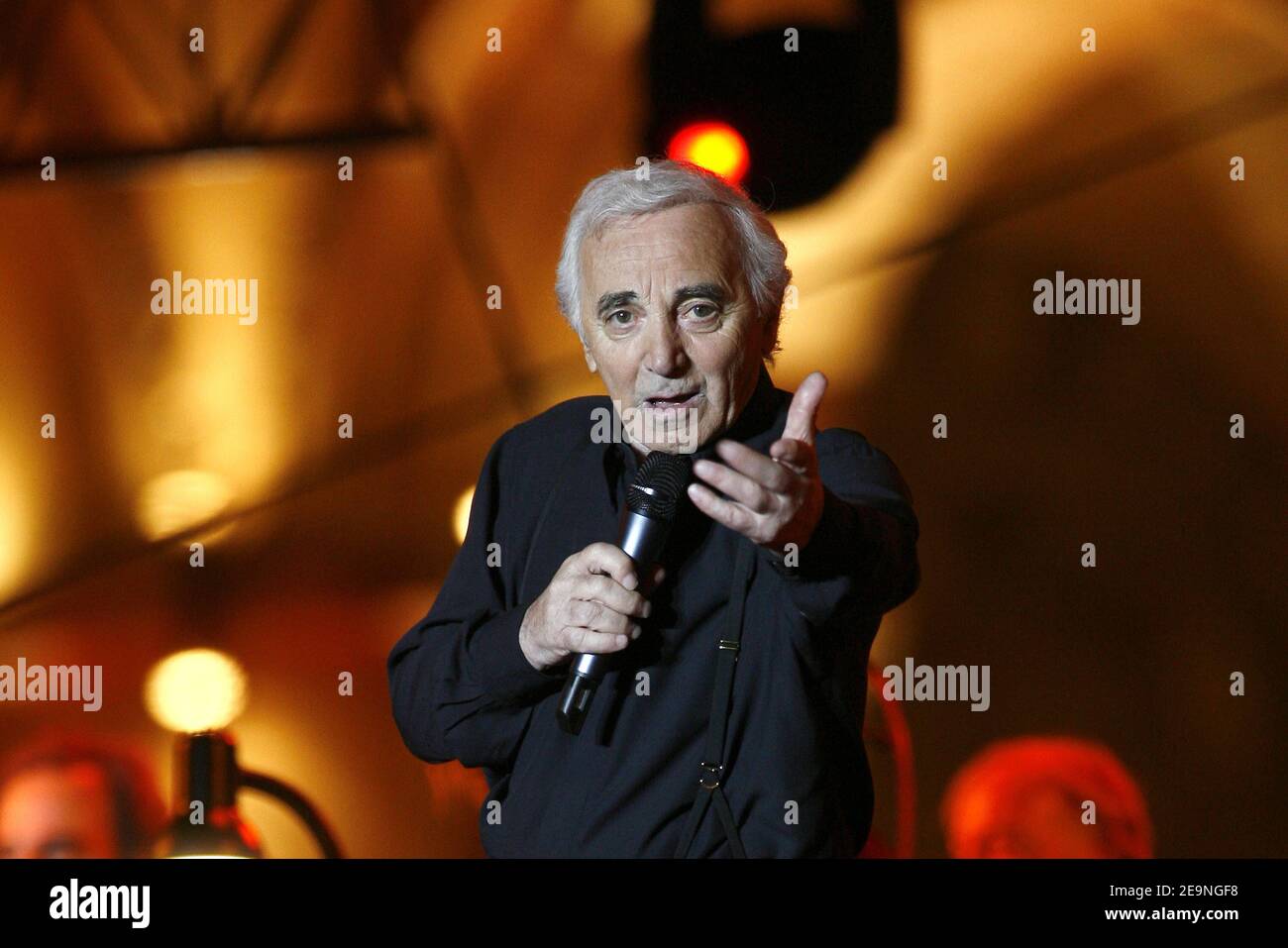 Singer Charles Aznavour live in concert in Yerevan, Armenia, September ...
