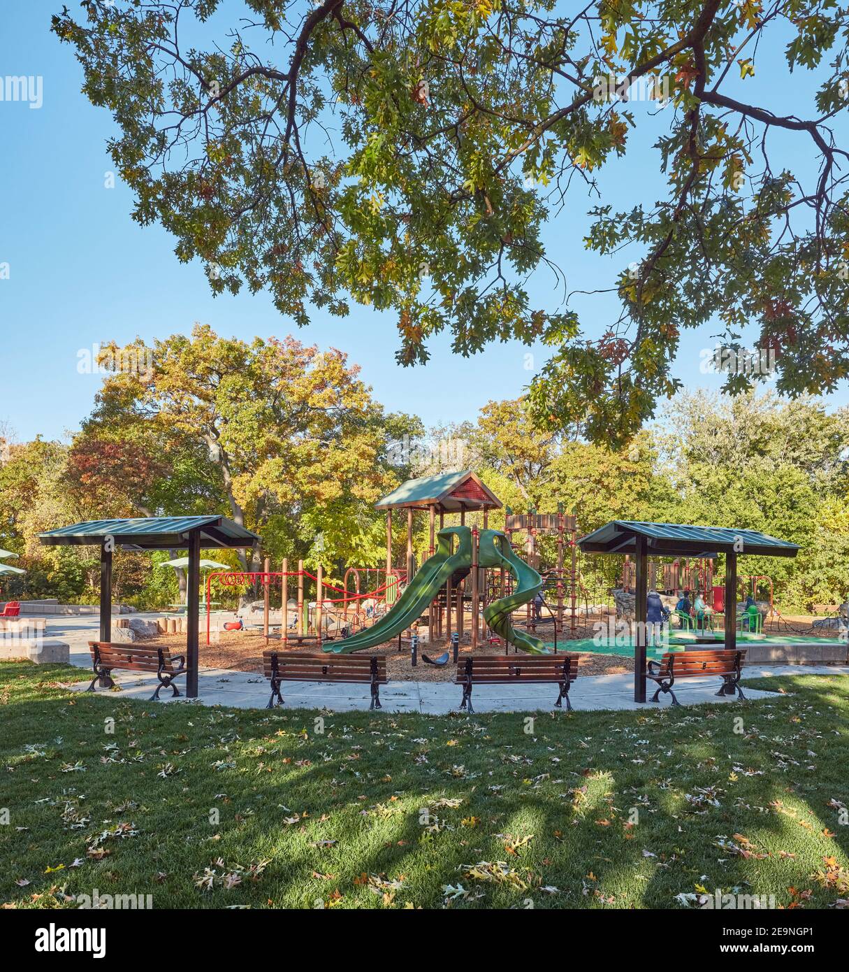High Park waterplay and childrens playground Stock Photo - Alamy