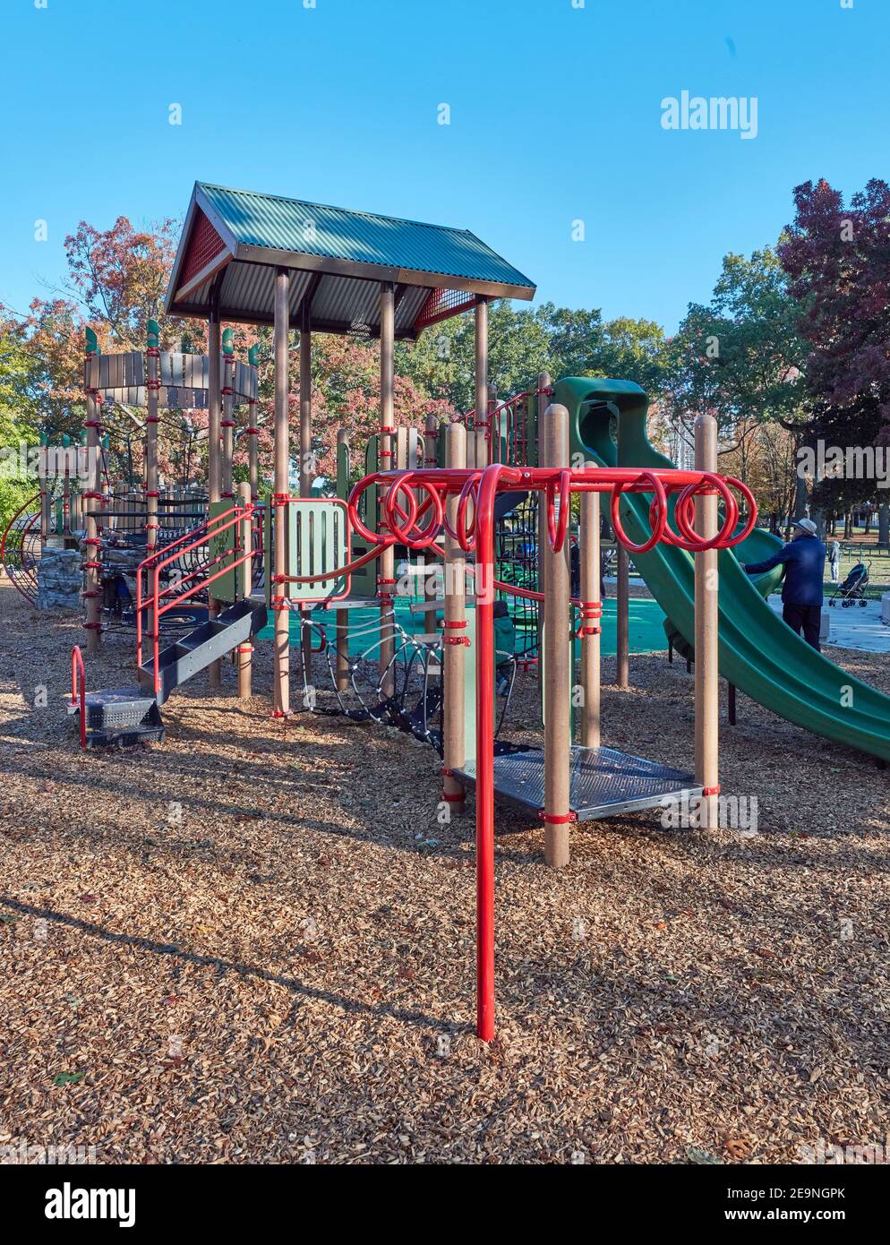 High Park waterplay and childrens playground Stock Photo - Alamy