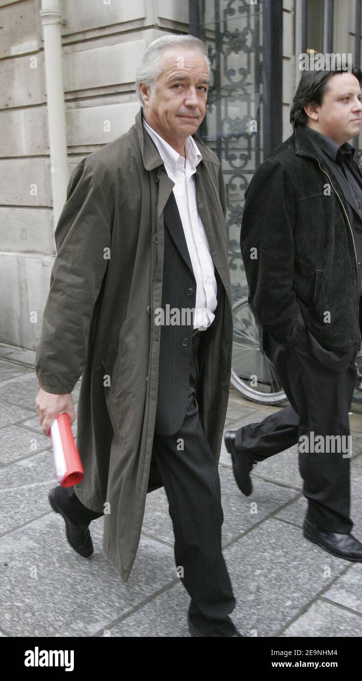 French socialist MP Francois Rebsamen arrives for a working session at ...