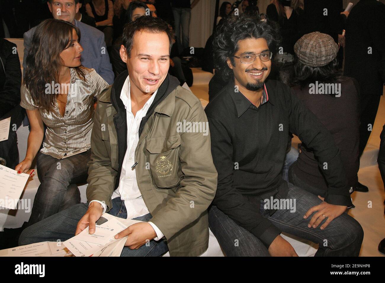 French TV presenters Gael Leforestier and Sebastien Folin attends Jean ...