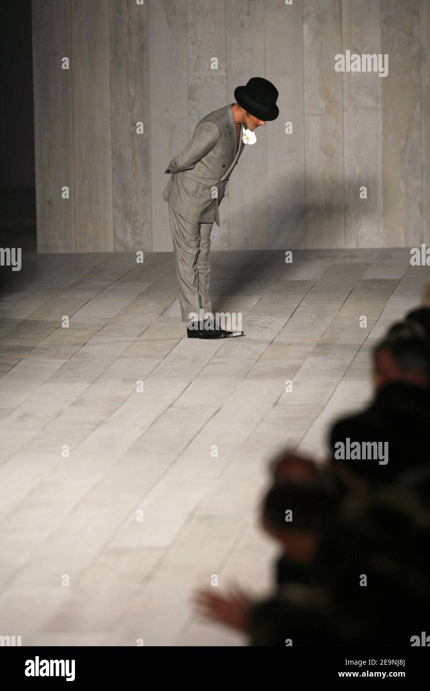 British designer John Galliano makes an appearance on the catwalk after ...