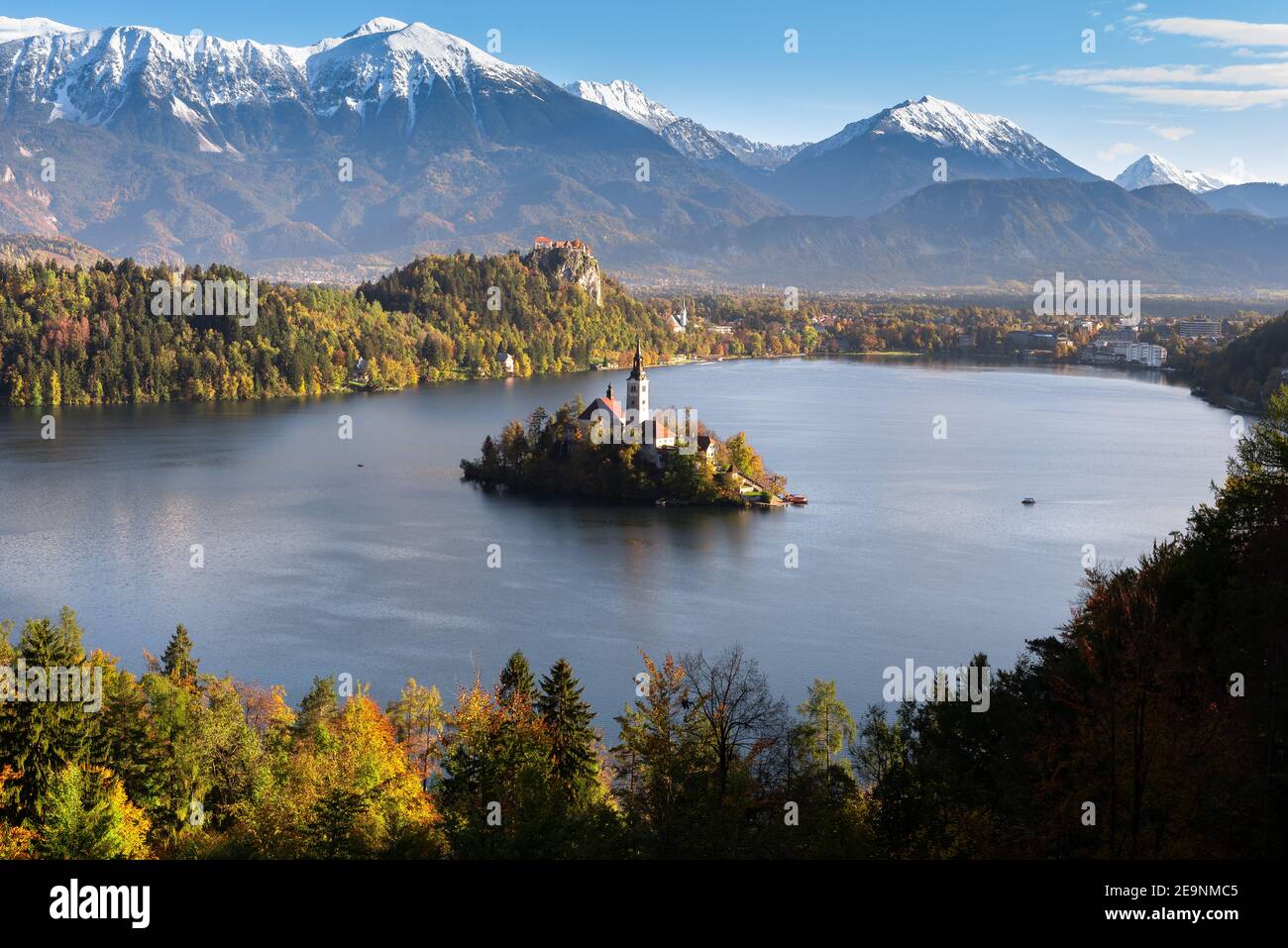 Panoramic view triglav valley lake hi-res stock photography and images ...