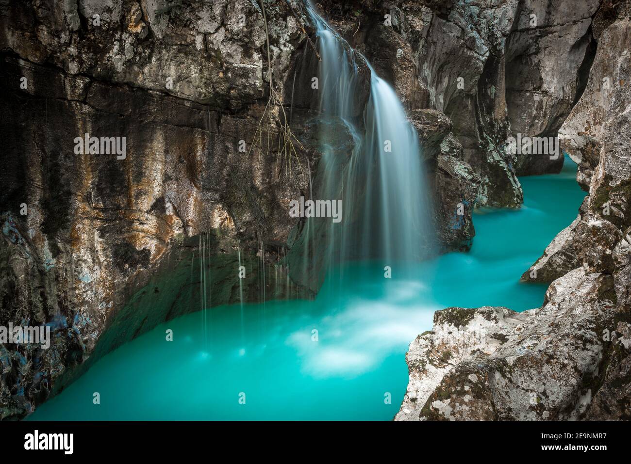 Great Soca Gorge in Slovenia Stock Photo - Alamy