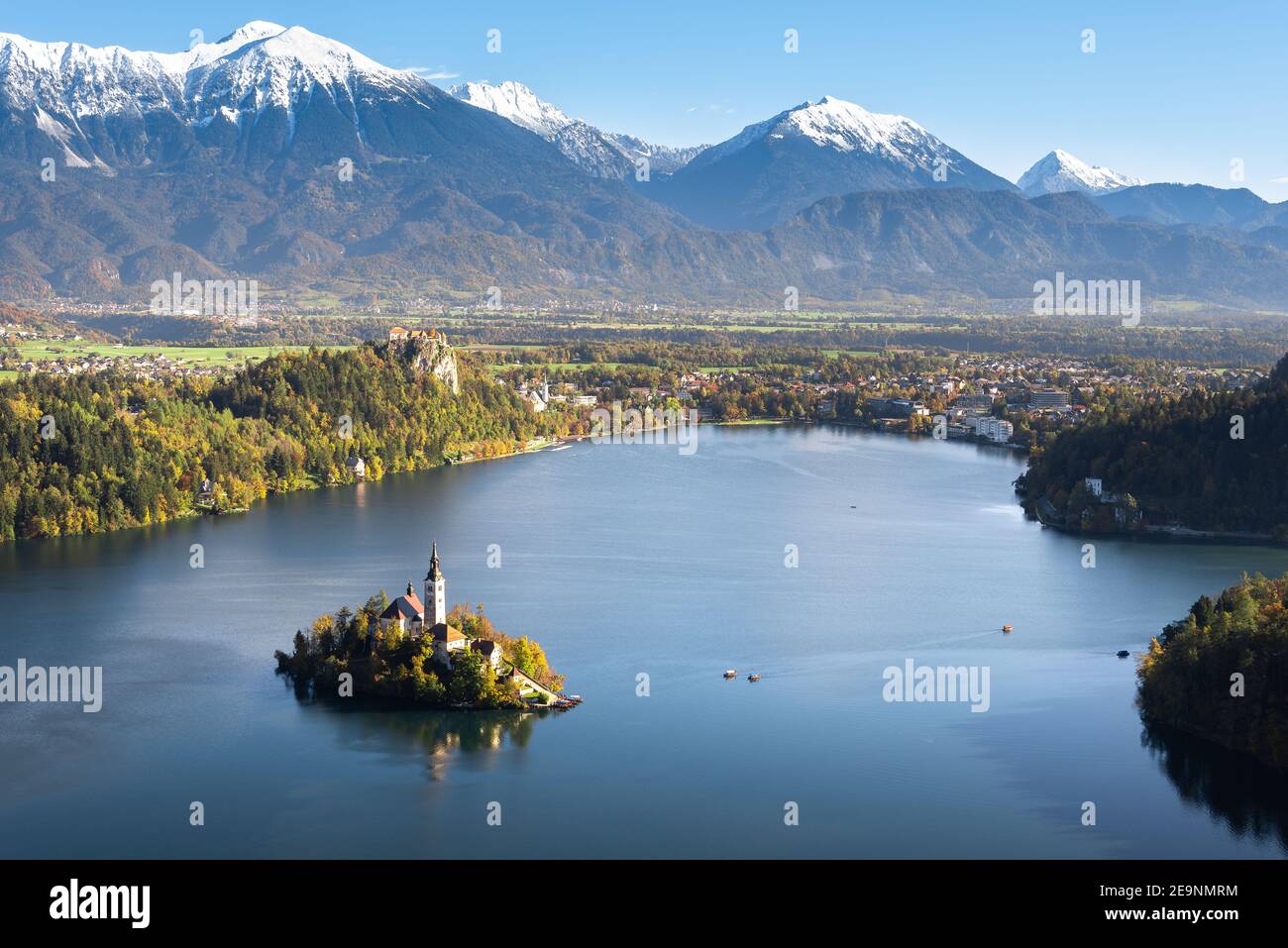 Panoramic bled lake bled island hi-res stock photography and images - Alamy