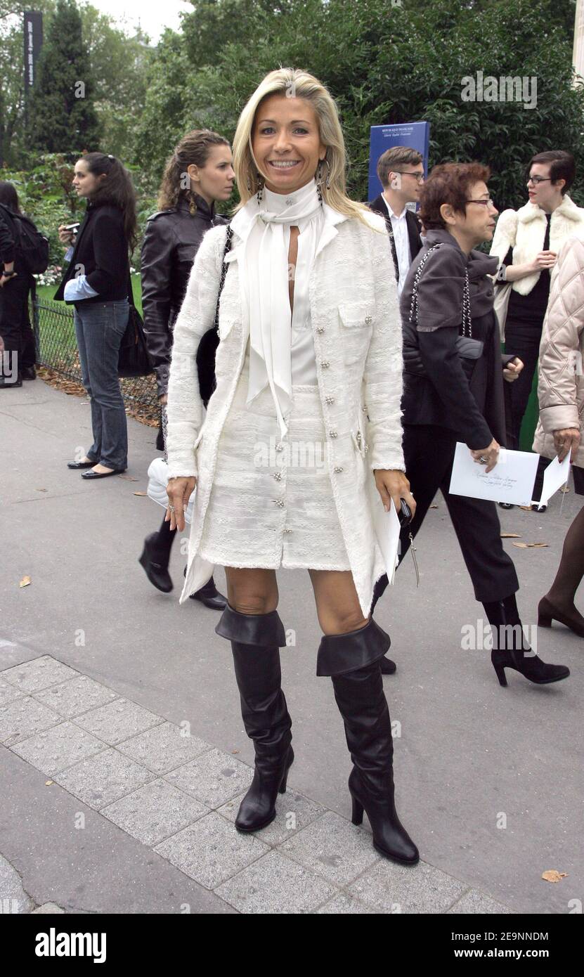 Natty Belmondo arrives at the presentation of Chanel Spring-Summer 2007 ...