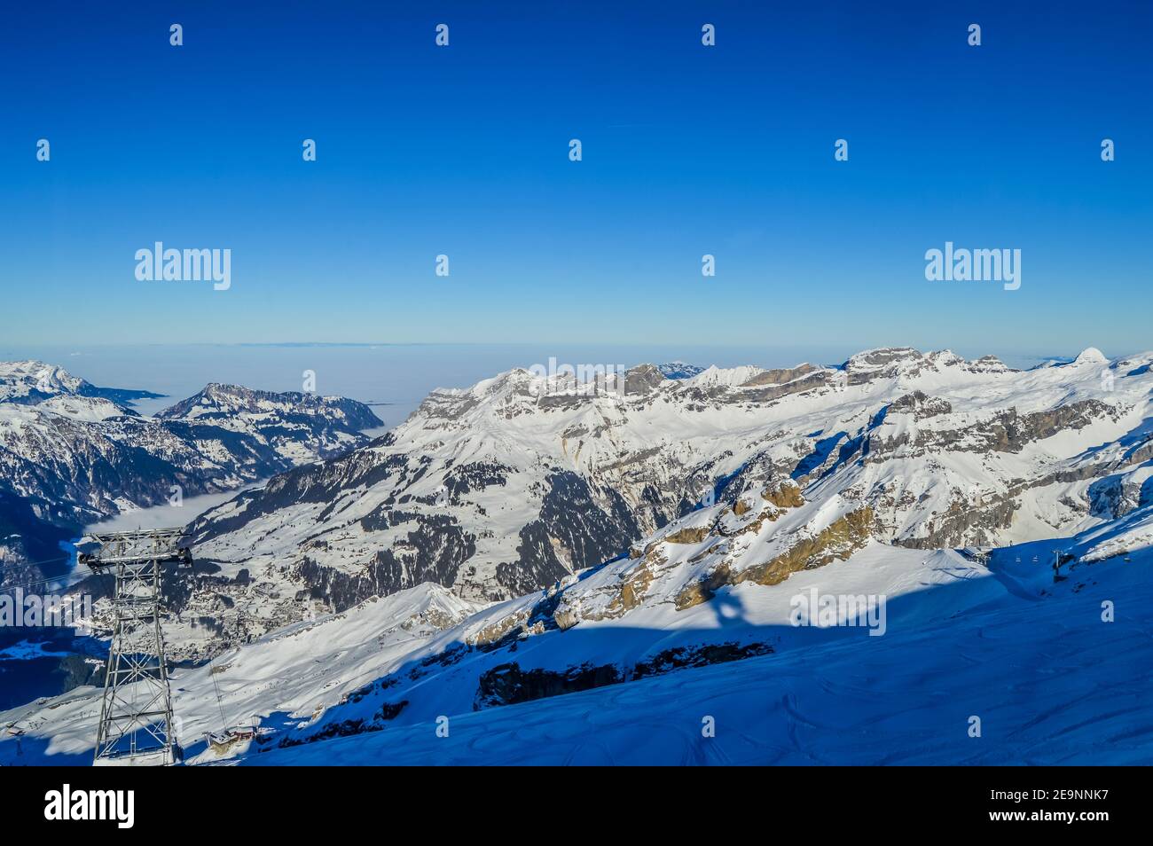 Mount or Mt Titlis in Switzerland near Engelberg Stock Photo - Alamy