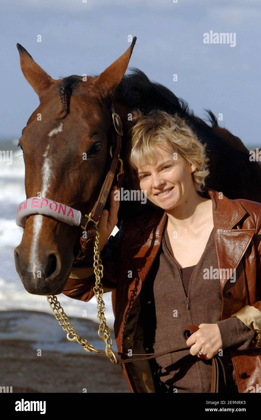 Laurence Bobillier during the 13th Epona festival in Cabourg, France on ...