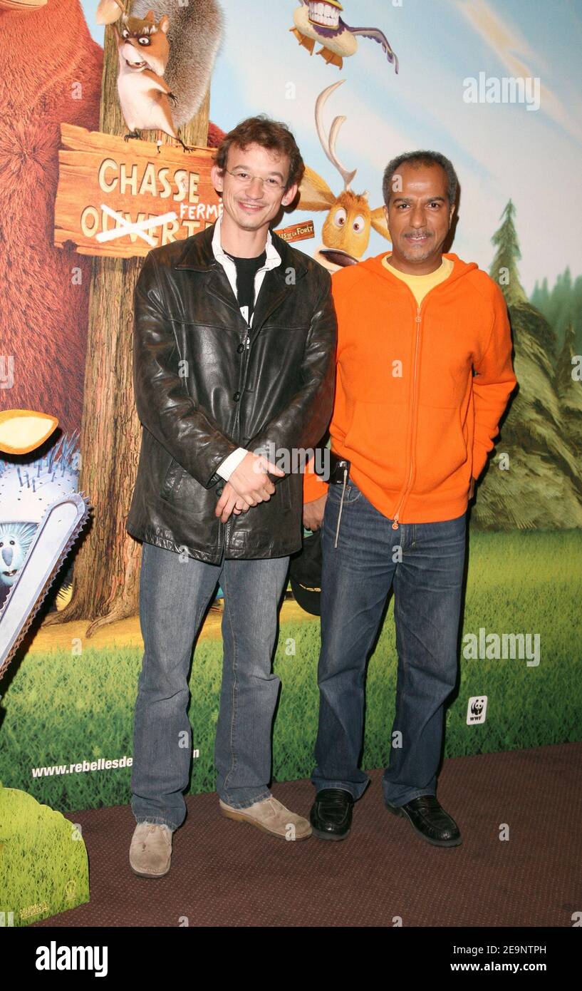 French actor Pascal Legitimus and Julien Courbey arrive at the French ...