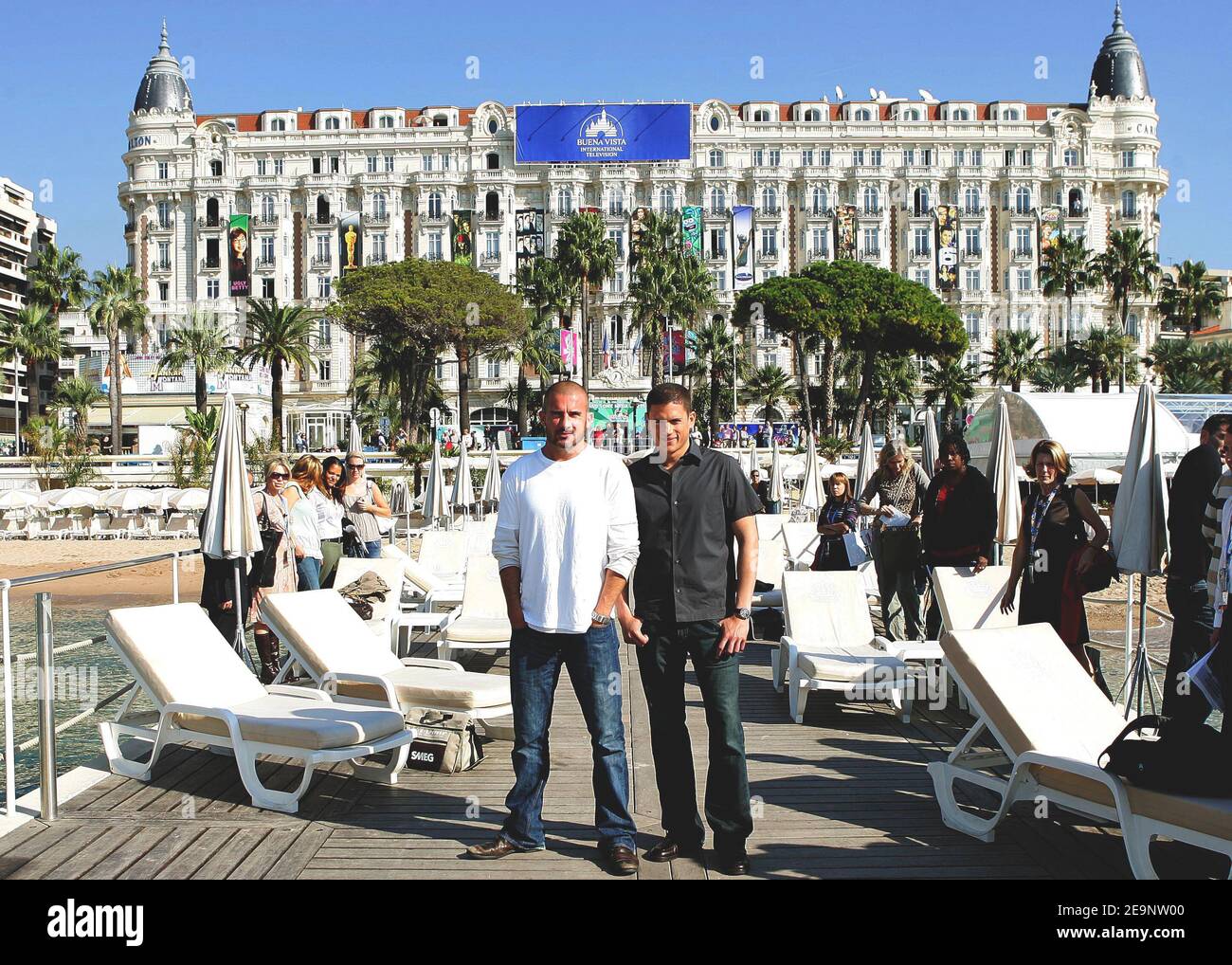 'Prison Break' cast members, Wentworth Miller and Dominic Purcell pose ...