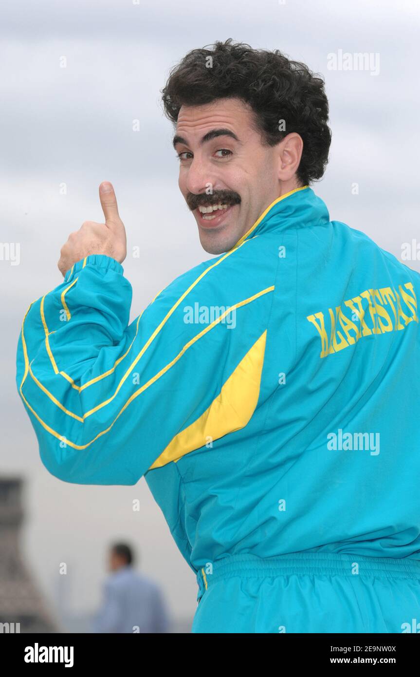 British comedian Sacha Baron Cohen poses for pictures during a ...