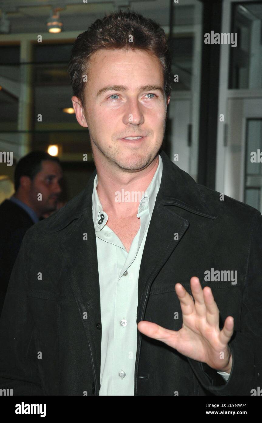 Edward Norton attends the premiere of Warner Independent Pictures ...