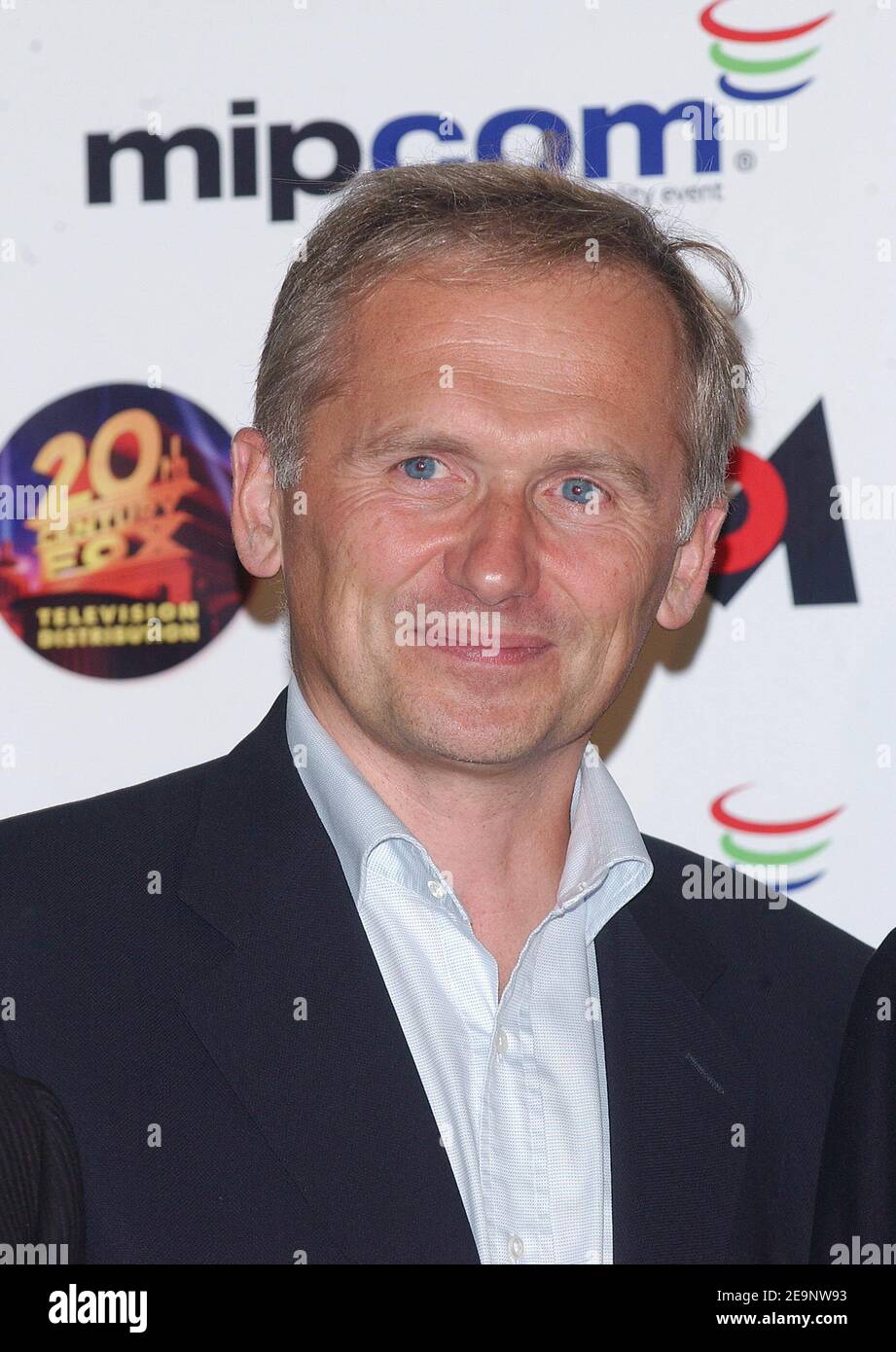 M6 president, Thomas Valentin poses for a photocall at MIPCOM 2006 in ...