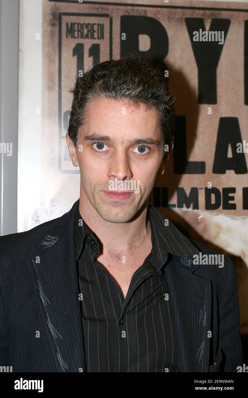 Actor James Thierree arrives at the premiere of 'Bye bye Blackbird ...