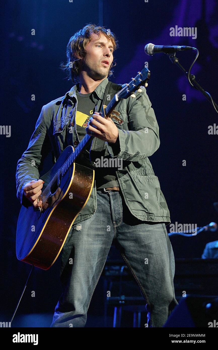 Singer, James Blunt performs live in concert at the Radio City Music ...