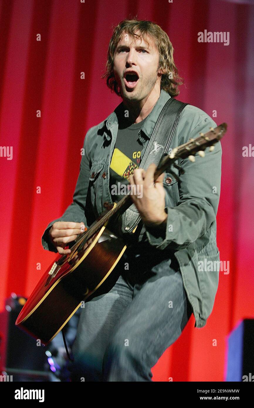 Singer, James Blunt performs live in concert at the Radio City Music ...