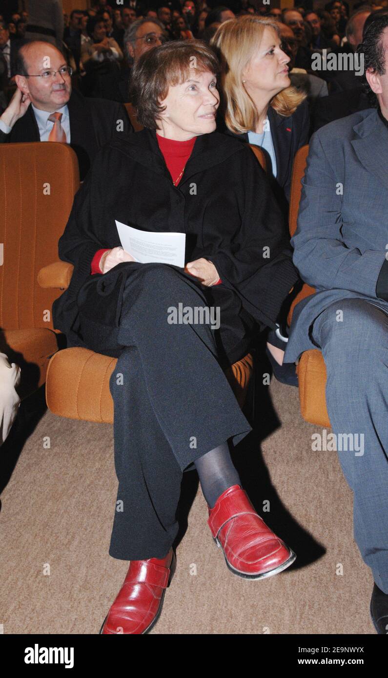 Former French First Lady Danielle Mitterrand attends a special ...