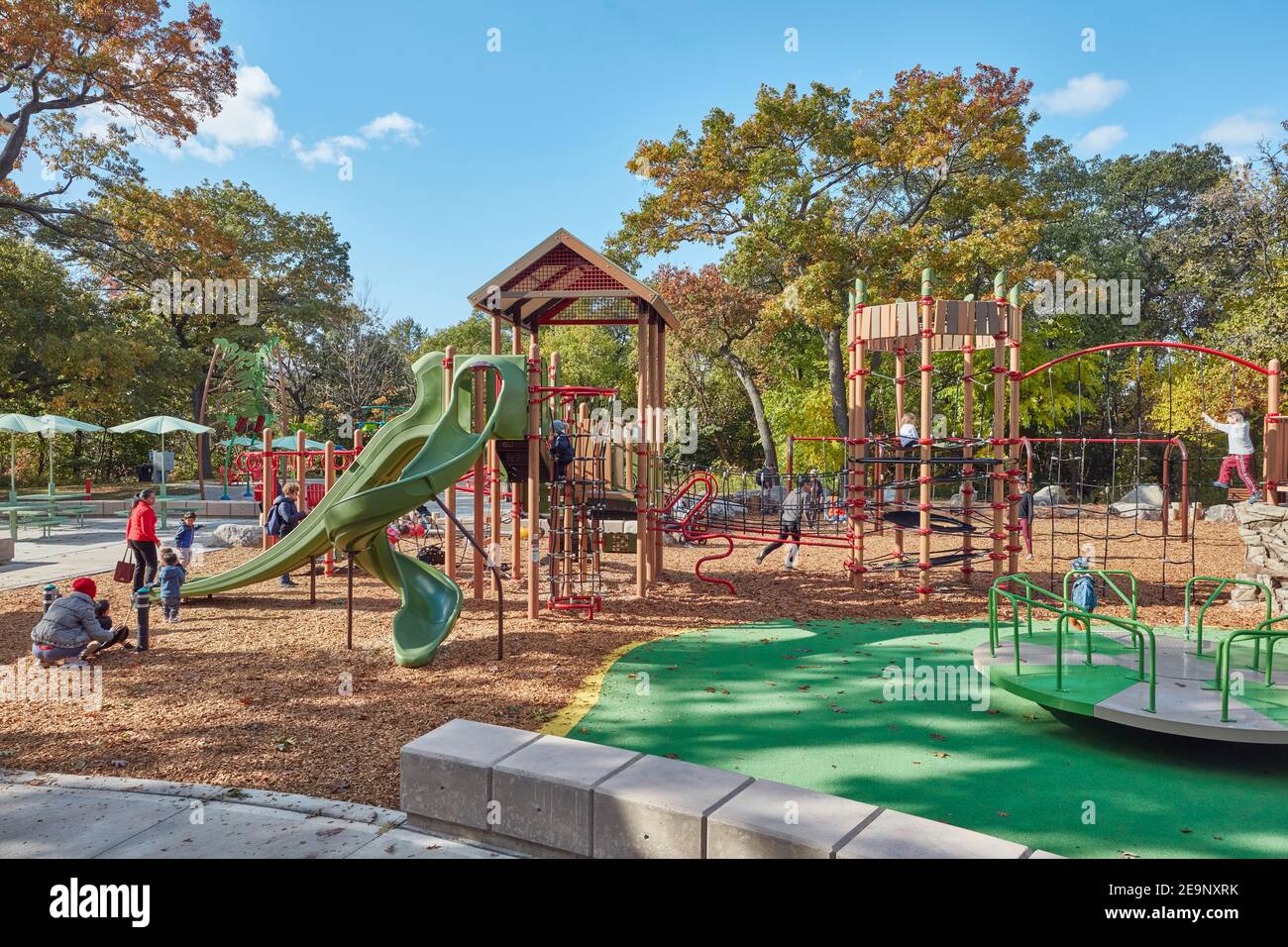 High Park waterplay and childrens playground Stock Photo - Alamy