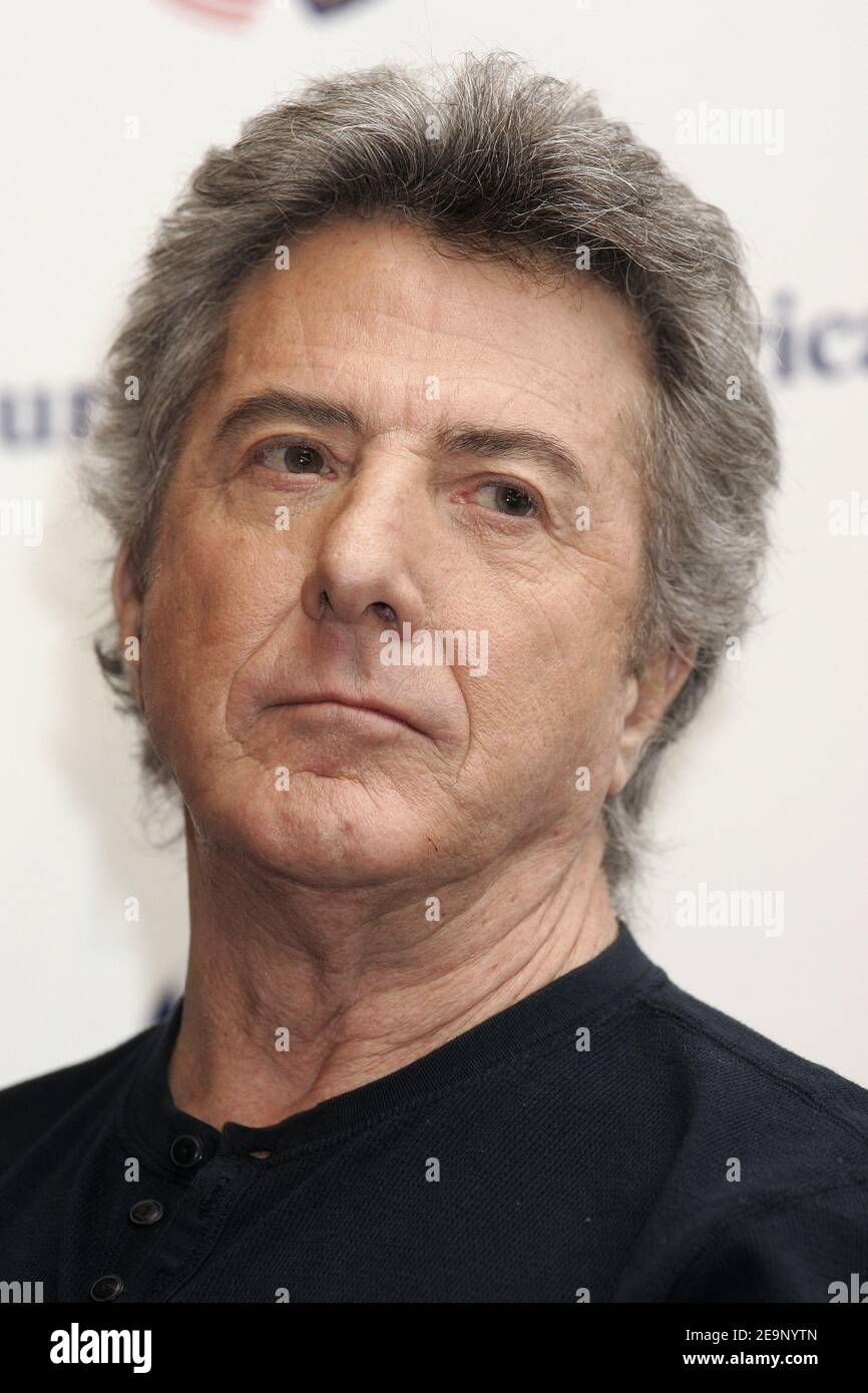 US actor Dustin Hoffman poses at a photocall for his upcoming movie ...