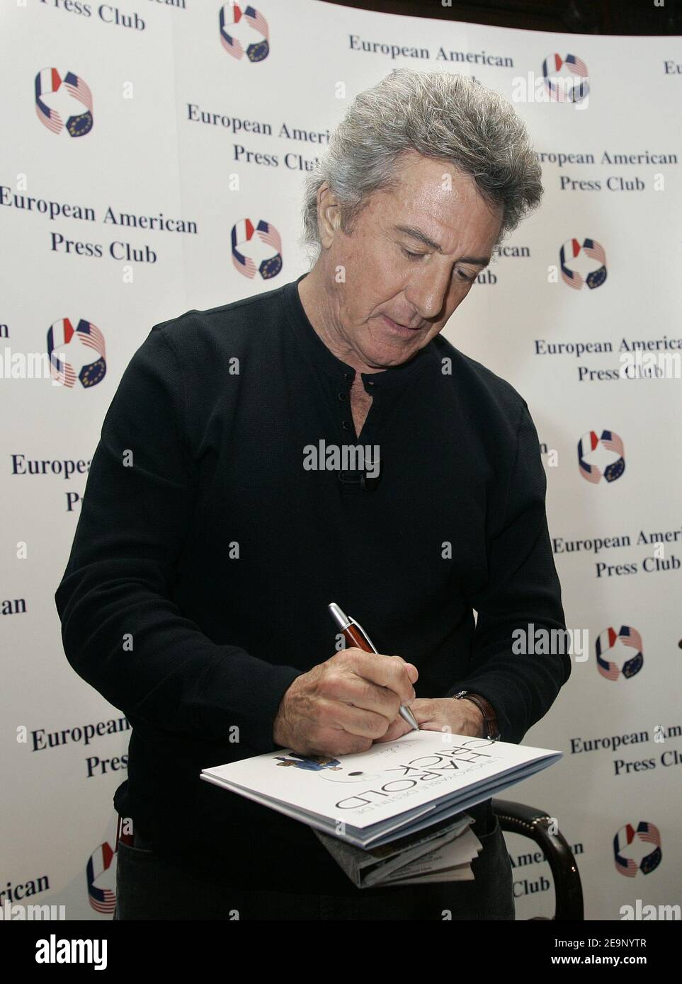 US actor Dustin Hoffman poses at a photocall for his upcoming movie ...