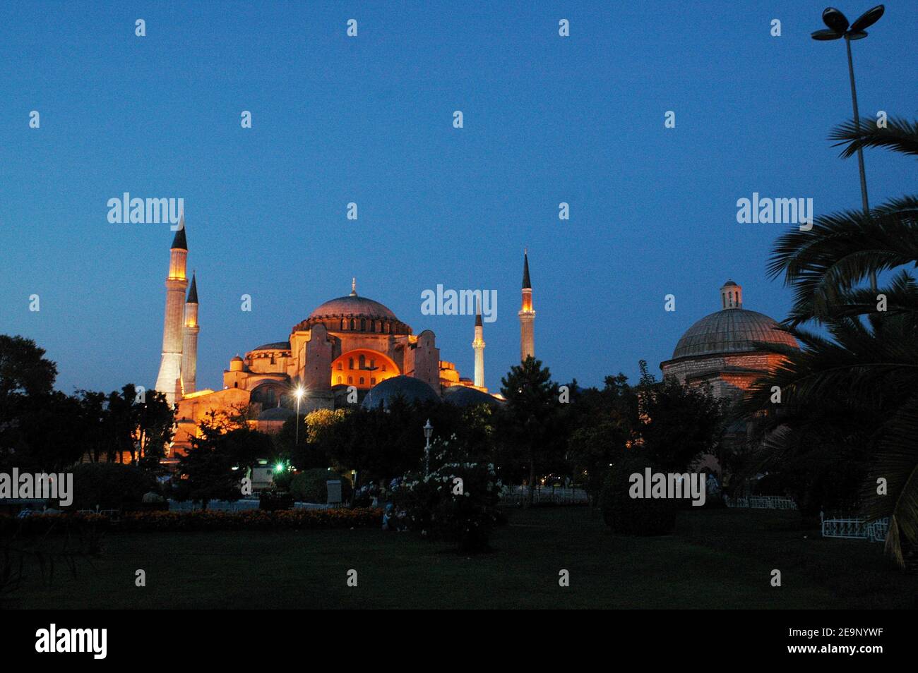 View of the 'Basilique Sainte-Sophie' (Istanbul Haghia Sofia) in ...